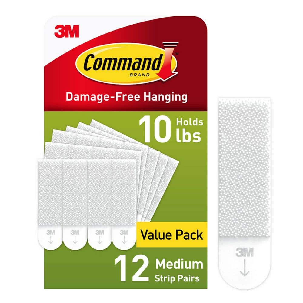 Command Medium Picture Hanging Strips, White, Damage Free Decorating ...
