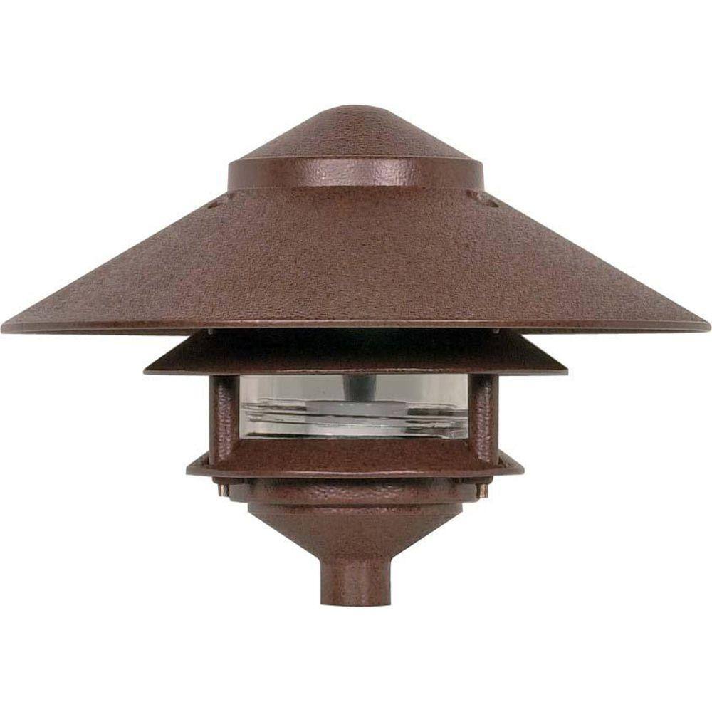 SATCO Nuvo Old Bronze Hardwired Water Resistant Path Light with No ...