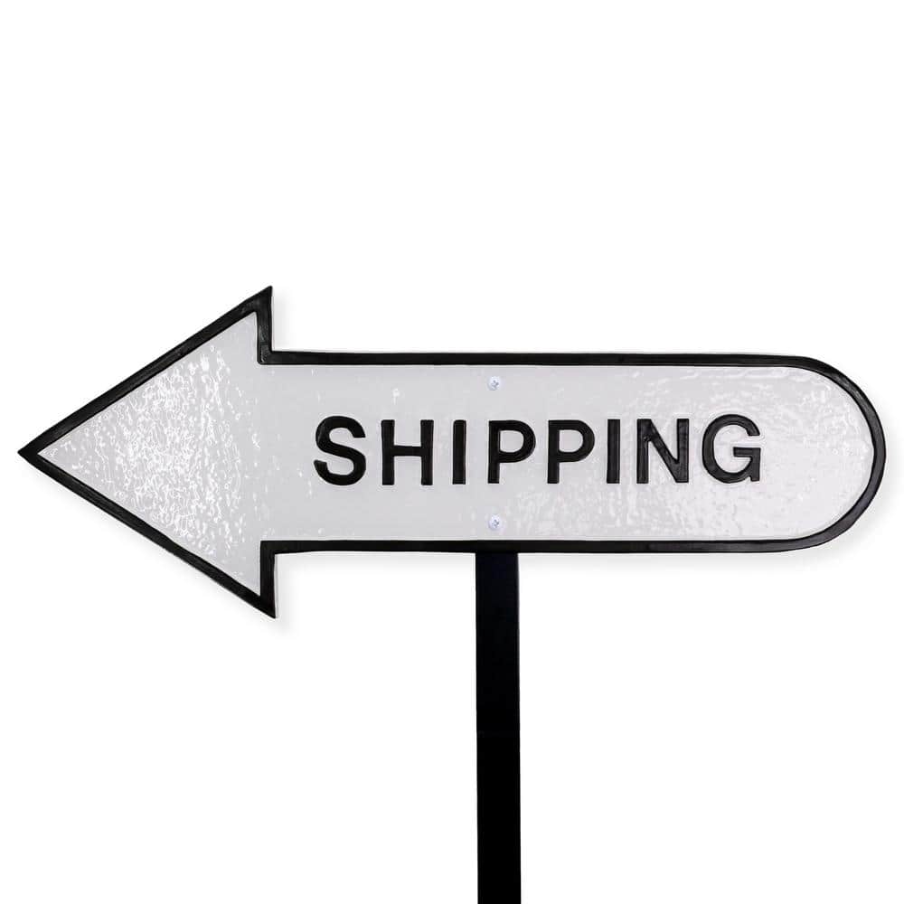 Montague Metal Products 6 in. x 15.5 in. Left Arrow Shipping Statement ...