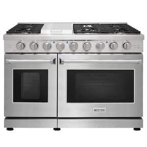 Thor Kitchen A-Series 7.6 cu. ft. 48 in. 8 Burners Freestanding Double ...