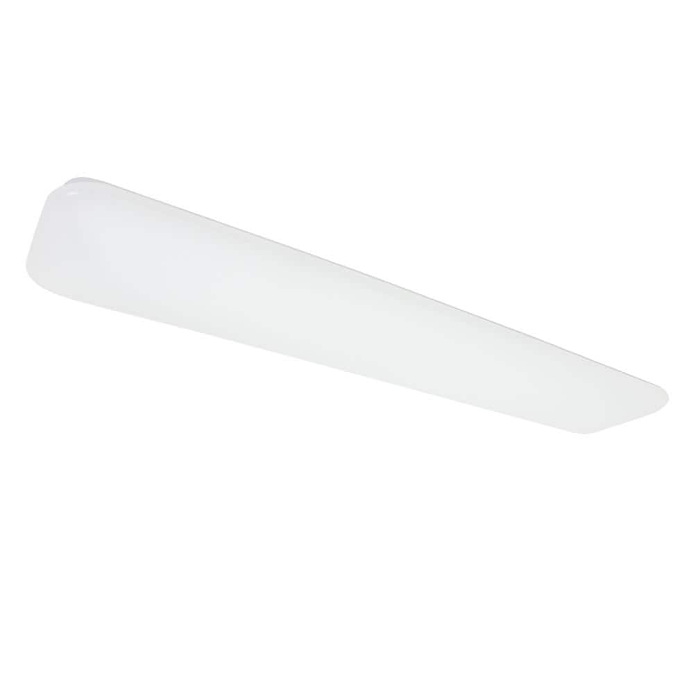 ETI LIGHTING 4 ft. x 10 in. Traditional White LED Flush Mount Ceiling ...