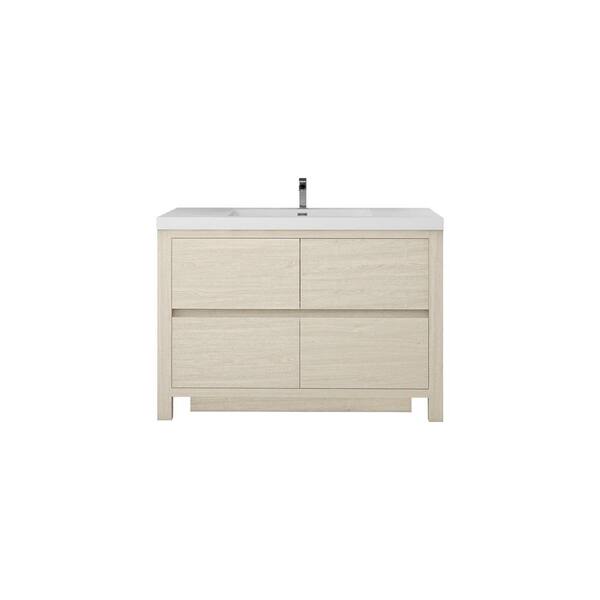 BV Better Vanity Louis 47 in. W x 20 in. D x 35 in. H Single Sink ...
