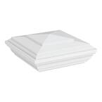 Veranda 4 in. x 4 in. White New England Post Cap with Glue 73031272