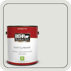 BEHR PREMIUM PLUS 1 gal. #BL-W13 Silver Polish Satin Enamel Low Odor ...