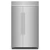 KitchenAid 48 in. W 30 cu. ft. Built-In Side by Side Refrigerator in ...