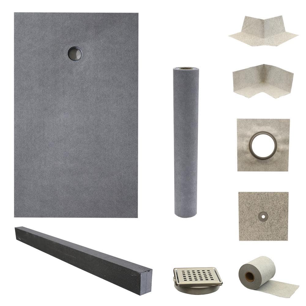 Everbilt Watershield Shower System 36 in. x 60 in. Off Center Shower ...