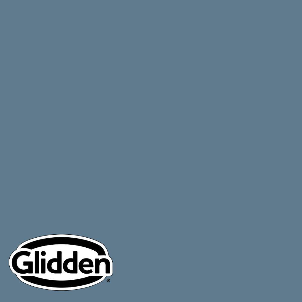 Glidden Essentials 1 gal. PPG1155-6 Canyon Blue Satin Exterior Paint ...