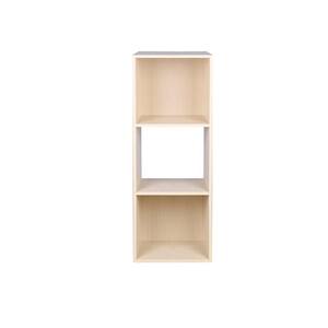 Reviews for Home Basics Open and Enclosed 3 MDF Cube Organizer, Oak ...