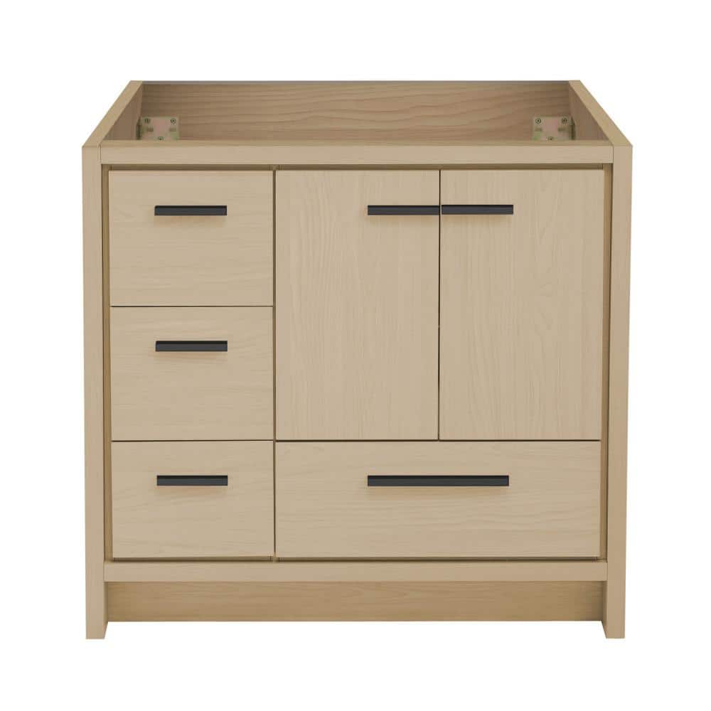 Swiss Madison Virage 36 in. W x 18.5 in. D x 33.5 in. H Bath Vanity Cabinet without Top in Light ...