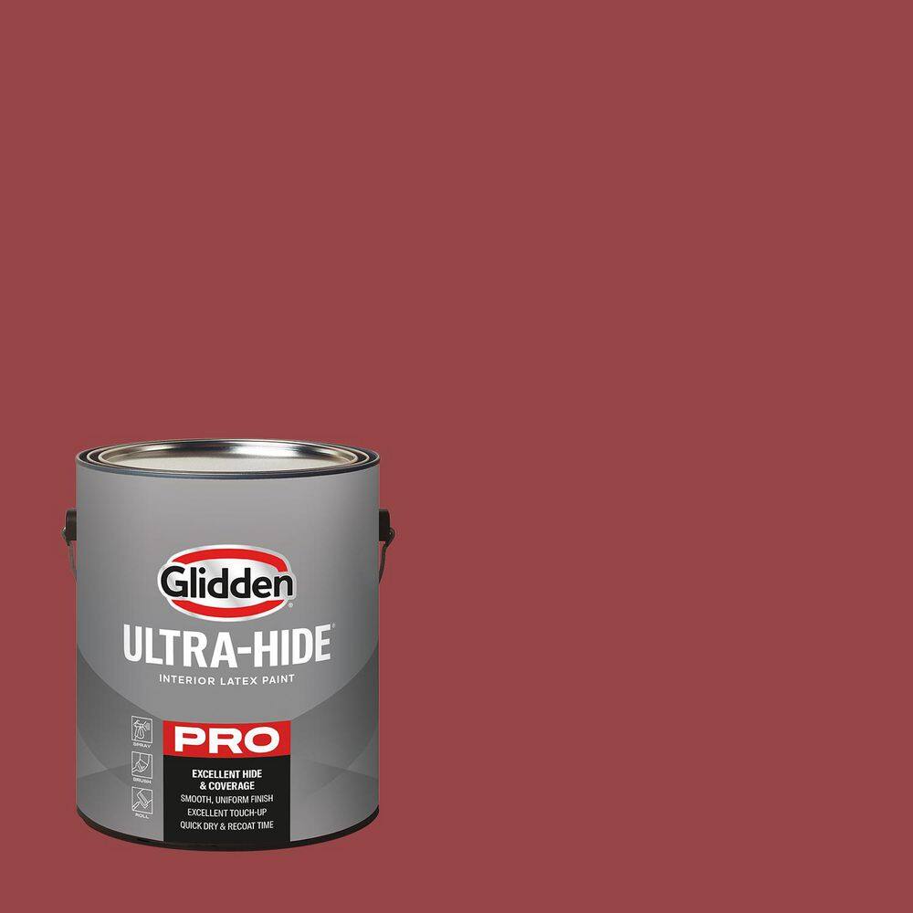 Glidden Ultra-Hide 1 gal. PPG13-10 Candy Apple Satin Interior Paint ...
