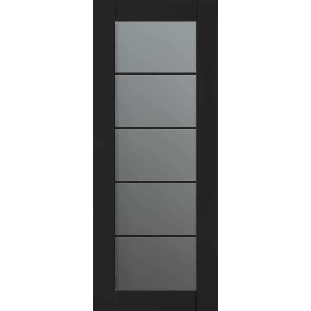 Belldinni Vona 5-Lite 24 in. x 96 in. No Bore Solid Core Black Matte ...