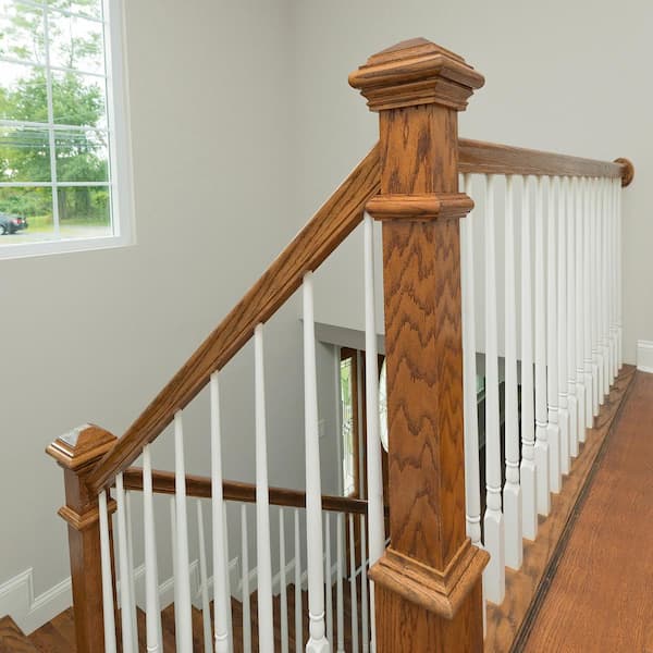 EVERMARK Stair Parts 4191 56 in. x 5 in. Unfinished Red Oak Plain Solid ...