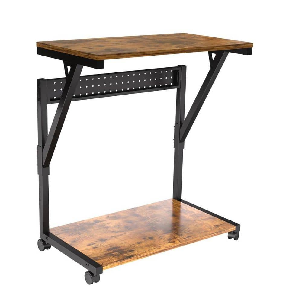 Yichuhaoxi Computer Tower Cart Height Adjustable, 2-Tier ATX-Case CPU ...