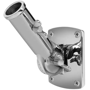 Angel Sar 1 in. 180° Adjustable Stainless Steel Flag Pole Bracket with ...