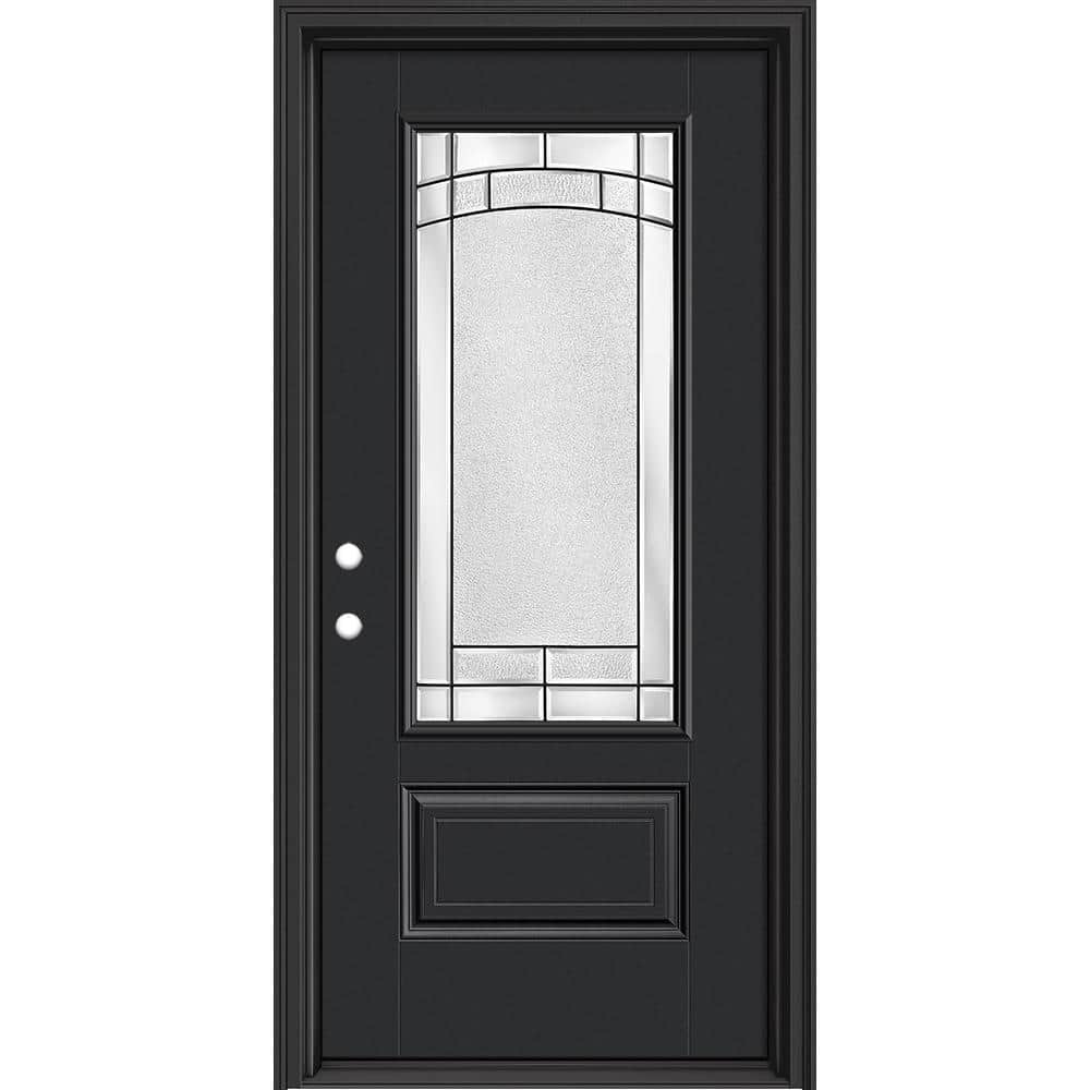Masonite Performance Door System 36 in. x 80 in. 3/4-Lite Right-Hand ...