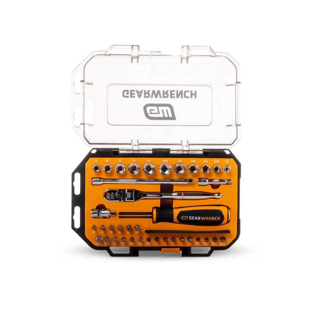 GEARWRENCH 1/4 in. Drive Microdriver Set with 120XP Locking Flex-Head ...