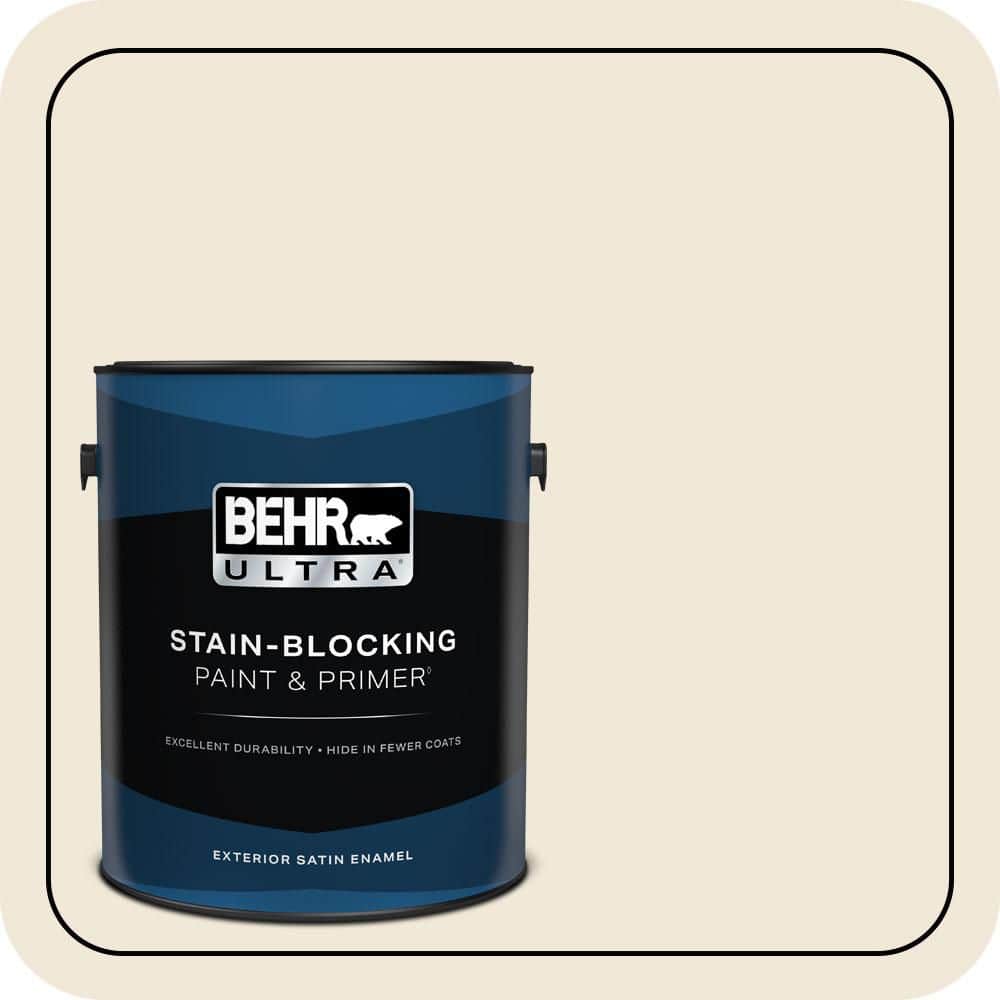 BEHR ULTRA 1 gal. #GR-W13 Polished Marble Satin Enamel Exterior Paint ...