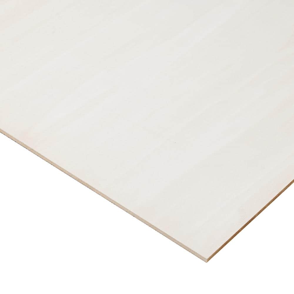 Columbia Forest Products 1/4 in. x 4 ft. x 4 ft. PureBond Pre-Primed ...