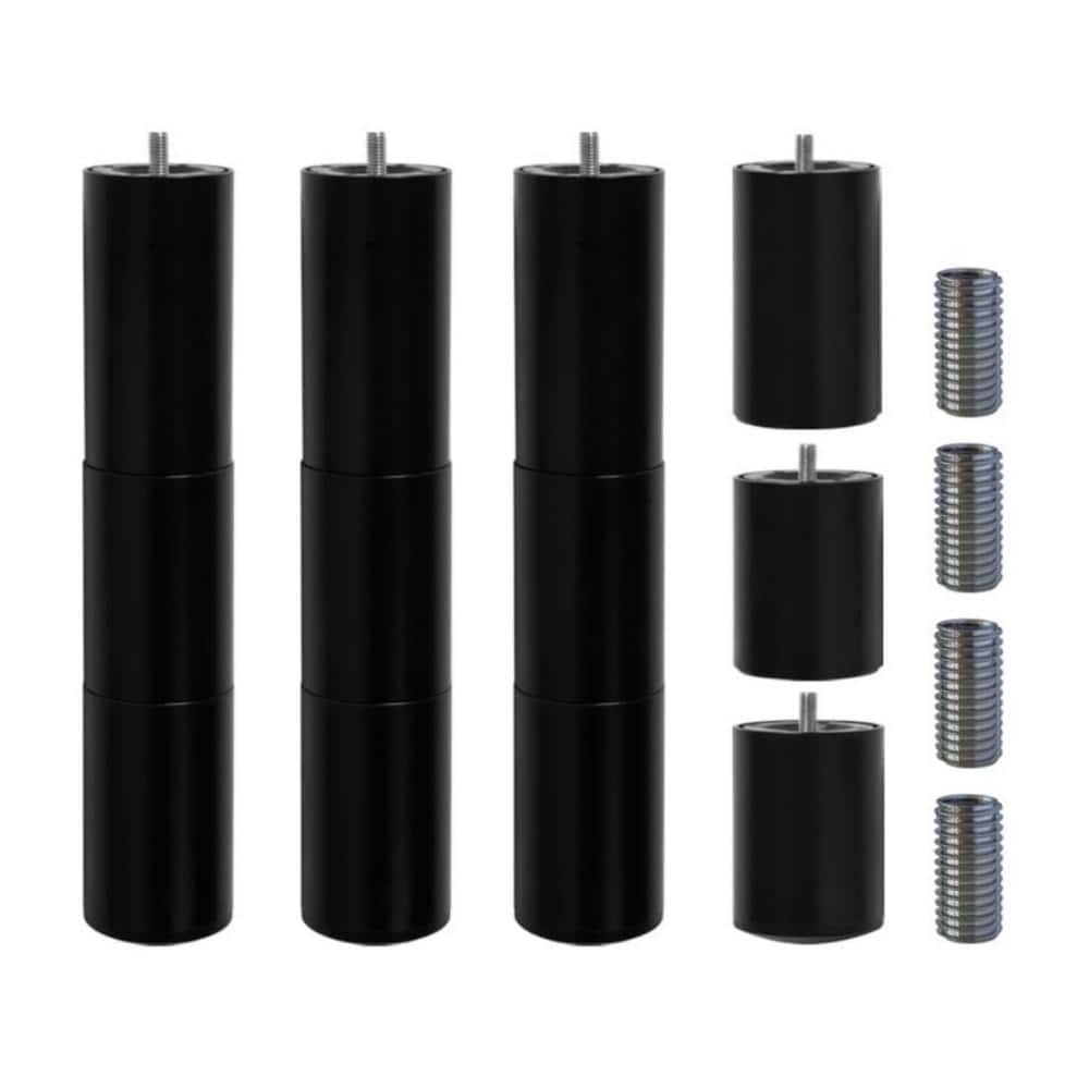 Angel Sar 12 in. Adjustable Bed Legs Replacement for Adjustable Bed ...