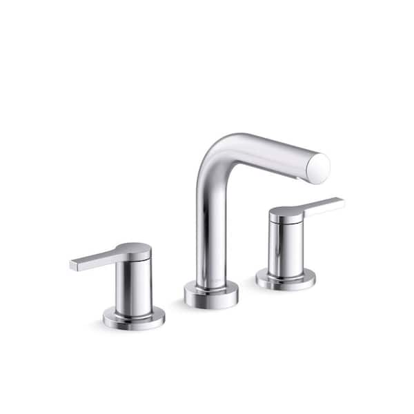 KOHLER Elate 2-Handle Deck-Mount Bath Faucet Trim in Polished Chrome ...