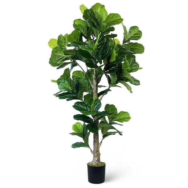 ExBrite 6 ft. Green Artificial African Violet Tree in Pot AP003 - The ...