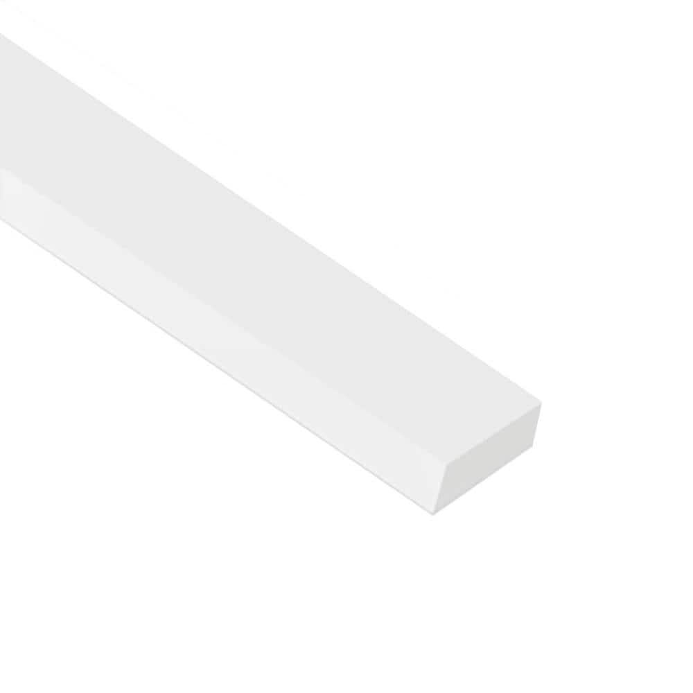 AZEK Traditional 4/ 4-in. x 2-in. x 8-ft. PVC Smooth Trim Board (Actual ...