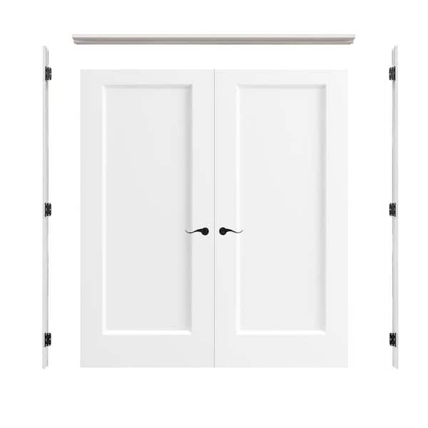 Reviews for ARK DESIGN 64 in. x 80 in. 2-Panel Universal-Hand White ...