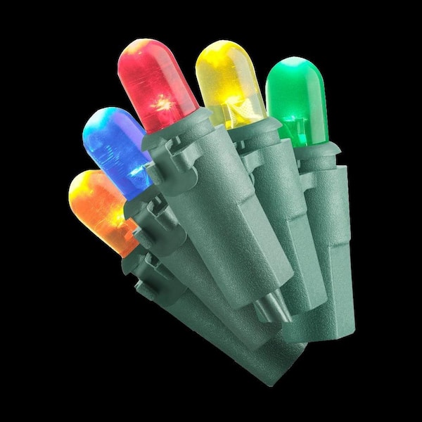 Home Accents Holiday 100-Light LED Multi-Color Dome Lights TY289-1115-M ...