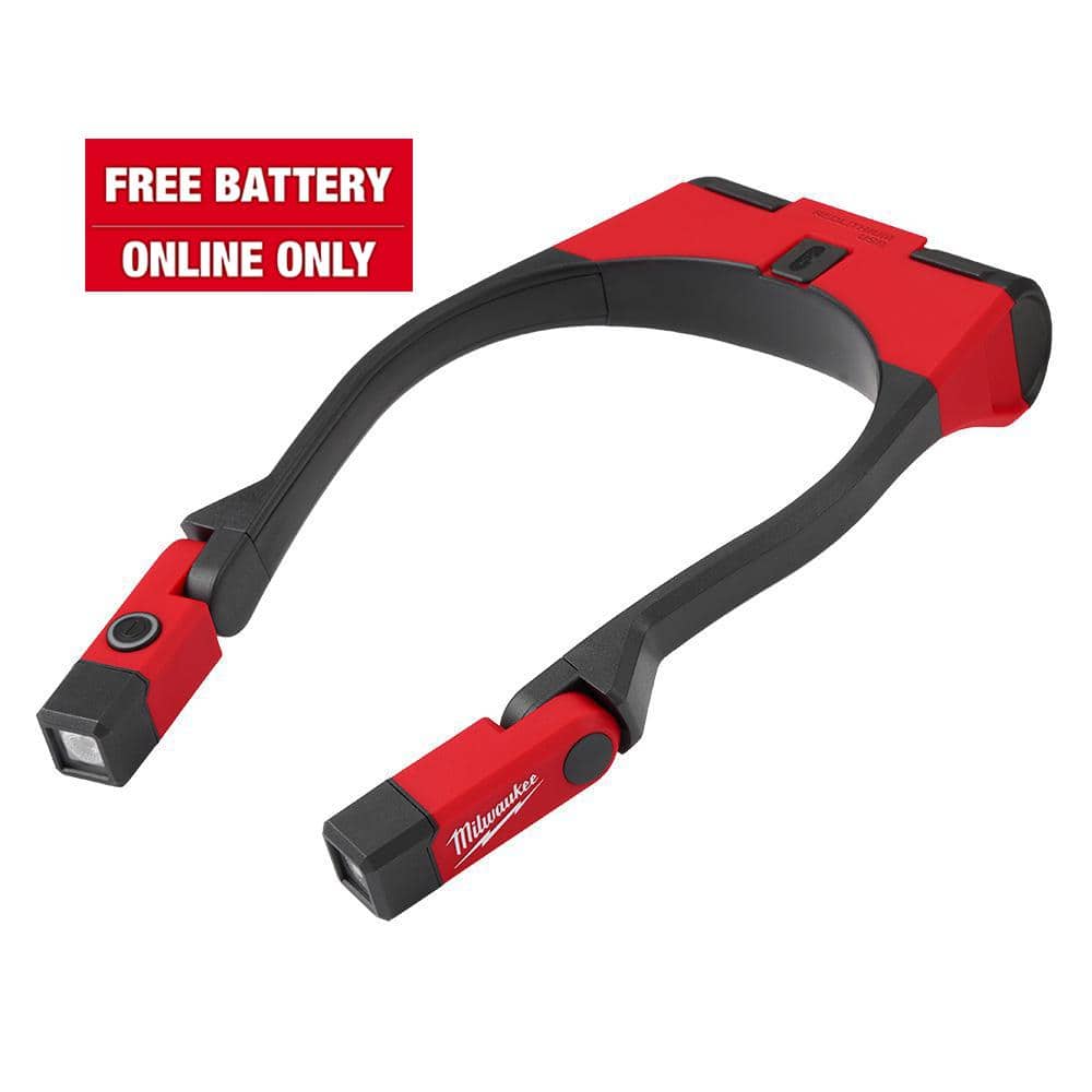 Milwaukee 400 Lumens LED REDLITHIUM Rechargeable Neck Light 2117-21 ...