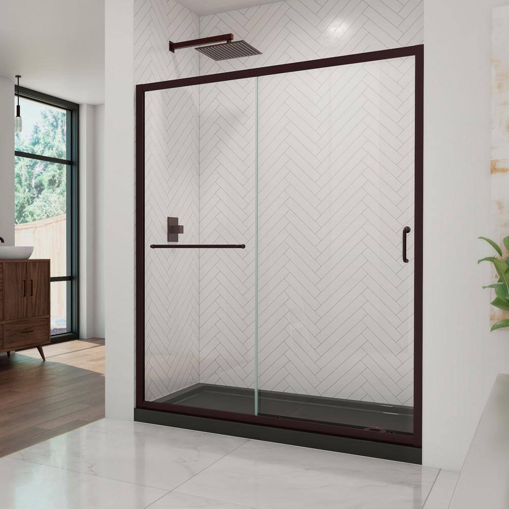 DreamLine 34 in. L x 60 in. W x 76 3/4 in. H Alcove Shower Kit with ...
