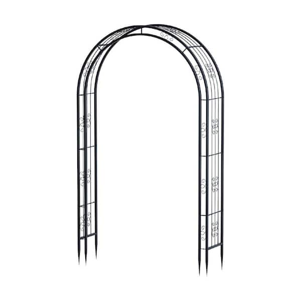 89 in. x 57 in. Steel Garden Arch Arbor HPCMCXPHFZ - The Home Depot