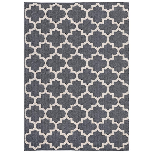 StyleWell Geneva Cinder Ivory 5 ft. x 7 ft. Area Rug LL390A060084H8 ...