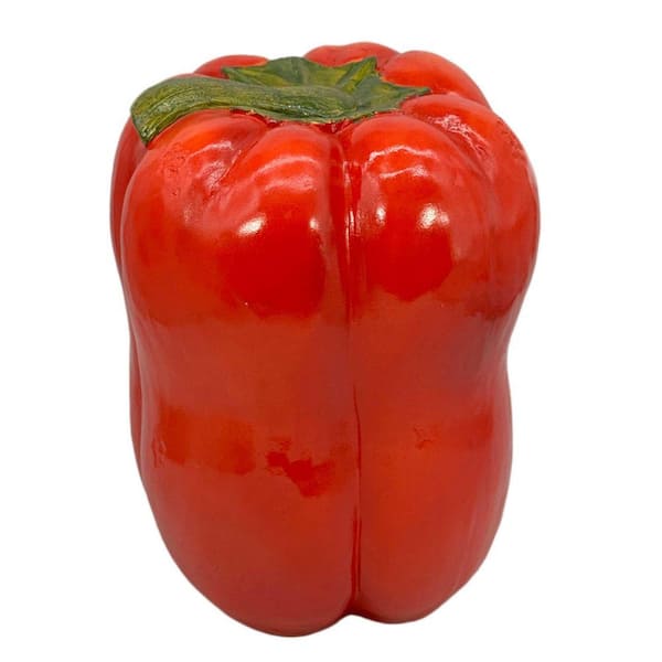 Galt International Red Bell Pepper Stool Polyresin Side Table 18 ...