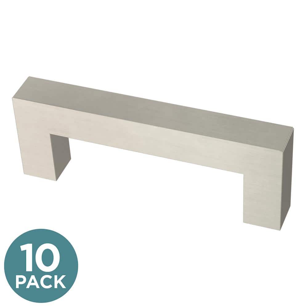 Liberty 10-Pack Modern Square 3 in. (76 mm) Modern Cabinet Drawer Pulls ...