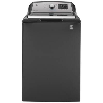 GE 4.6 cu. ft. High-Efficiency Diamond Gray Top Load Washing Machine ...