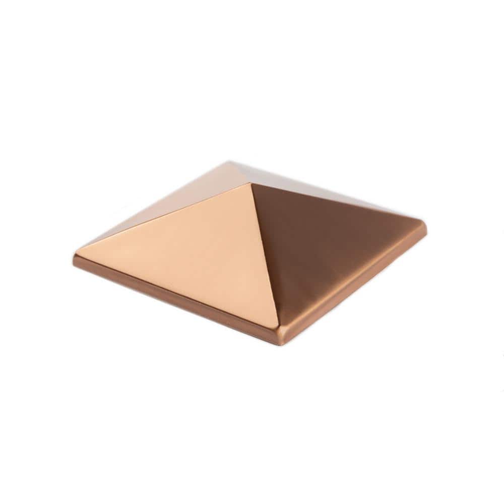 Deckorators 6 in. x 6 in. Copper Pyramid Post Point 158386 - The Home Depot
