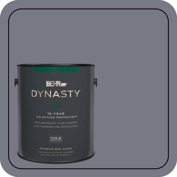 BEHR DYNASTY 1 gal. #N540-5 Infamous Semi-Gloss Enamel Exterior Stain ...