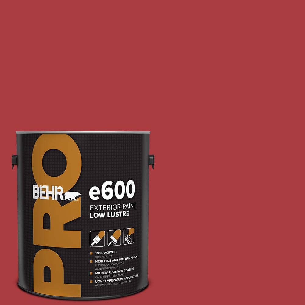 BEHR PRO 1 gal. #S-G-160 California Poppy Low Luster Exterior Paint ...