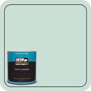 BEHR MARQUEE 1 qt. #M430-2 Ice Rink Semi-Gloss Enamel Interior Paint ...