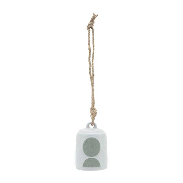 Liv & Skye 4 in. Green Ceramic Hanging Bell Circles 16778-02 - The Home ...