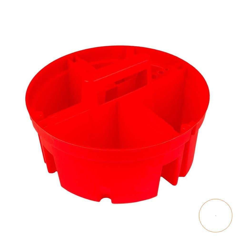 BUCKET BOSS 10.375 in. 4-Compartment Bucket Super Stacker Small Parts ...