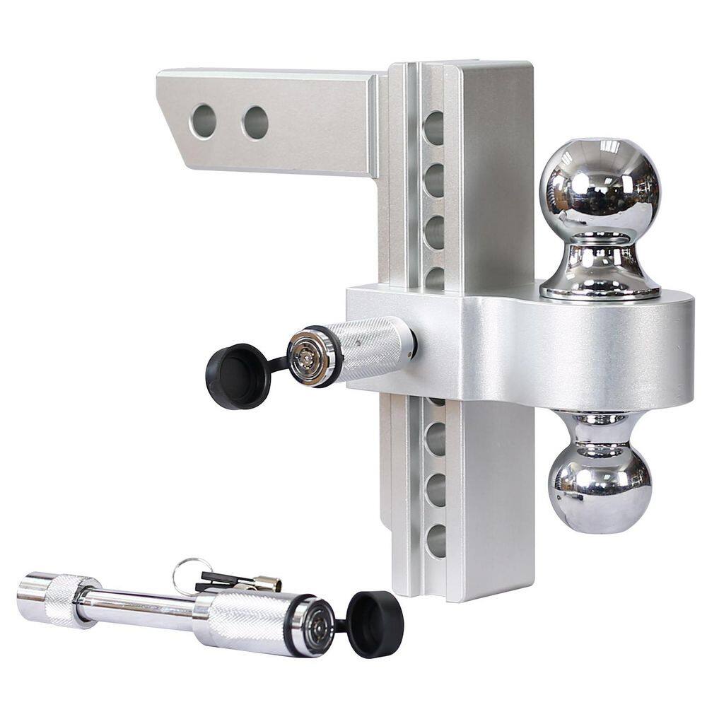 Busdays Alu Adjustable Trailer Drop Hitch, 2 in. Receiver, 8 in ...
