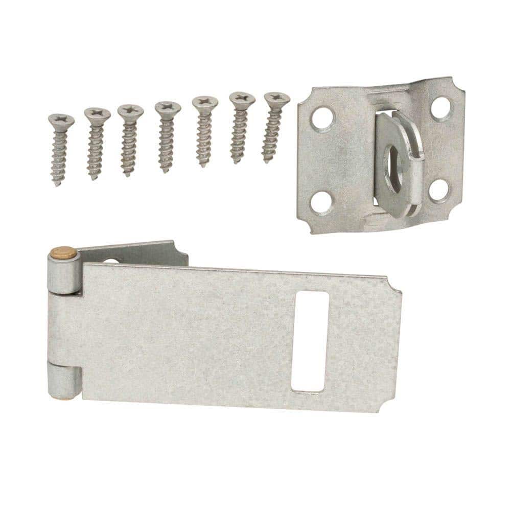 Everbilt 4-1/2 in. Galvanized Adjustable Staple Safety Hasp 33544 - The ...