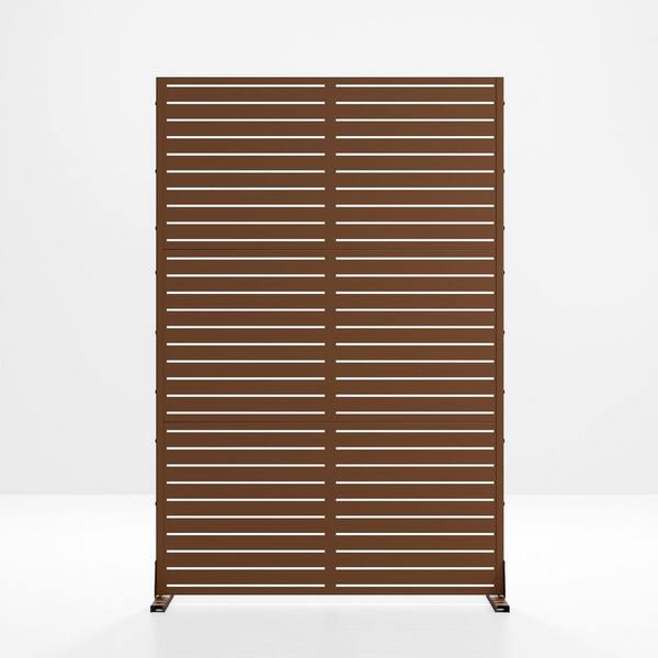 OUTDECO Galaxy 3 ft. x 6 ft. Oxy-Shield Corten Steel Decorative Screen ...