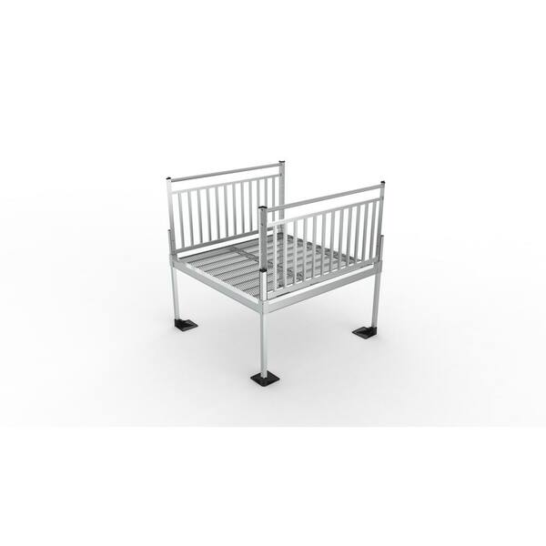 EZ-ACCESS PATHWAY 3G 5 ft. x 5 ft. Expanded Aluminum Platform with ...