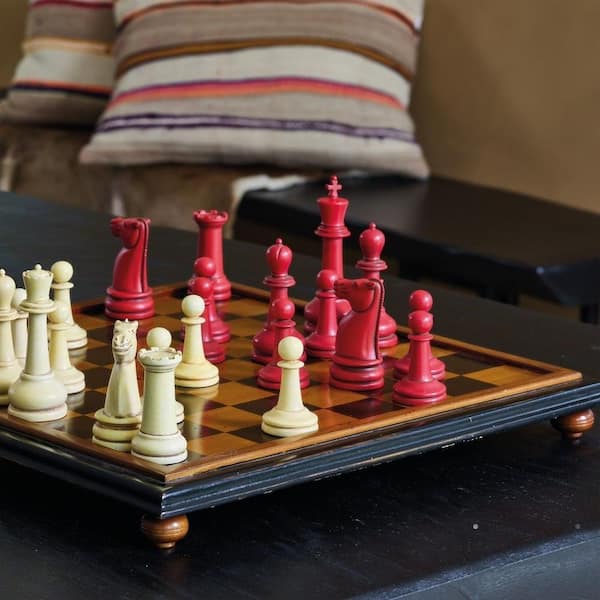 AUTHENTIC MODELS Veda in Multi-Color Master Staunton Chess Set Game ...