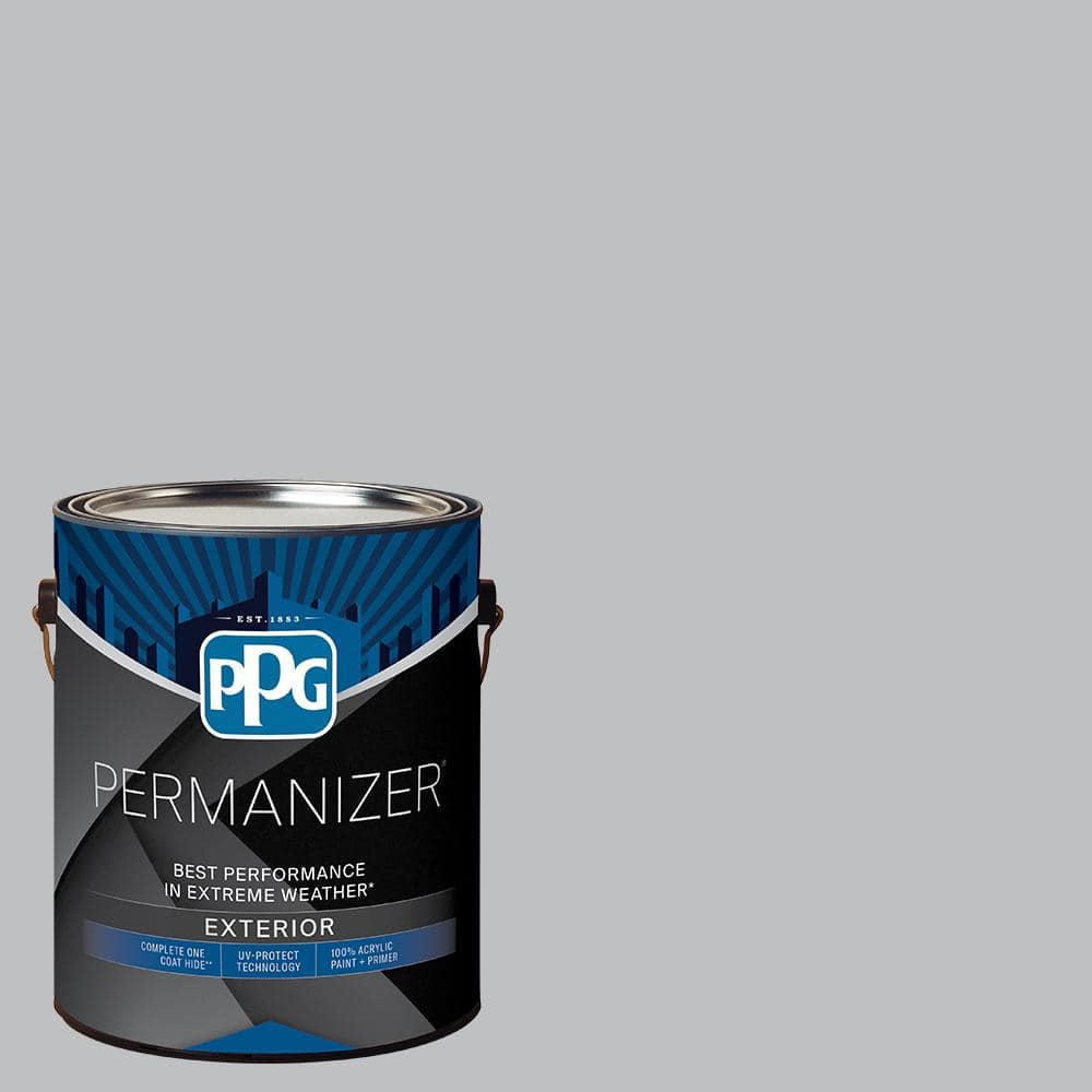 PERMANIZER 1 gal. PPG1013-3 Whirlwind Flat Exterior Paint PPG1013-3PZ ...