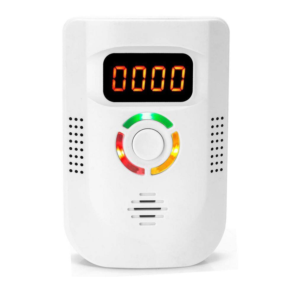 phyfalip Carbon Monoxide Detector Plug-In Wall Alarm with LCD Display ...