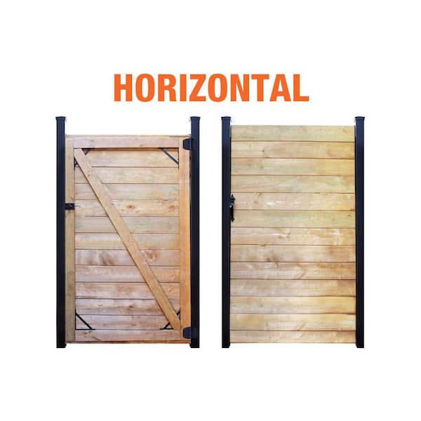 Slipfence 4 ft. W x 6 ft. H Gate Kit to create a Vertical or Horizontal ...