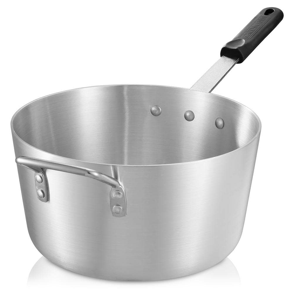 GRIDMANN 7 qt. Aluminum Sauce Pan with Silicone Handle REST-PP-SA-311 ...